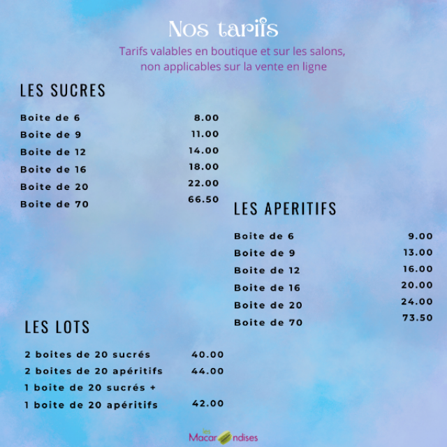 Achat de macarons Aunay-sous-Auneau – Macaron salé, sucré Chartres